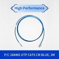 China Superfine 28 AWG Cat 6 Patch Cord with 3M U/UTP RJ45 Plug for High-Density Networking for sale
