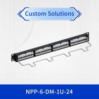 China NETCONNECT Category 6 Unshielded Patch Panel 1U Rack-Mountable 24 Port ANSI/TIA-568.2-D Compliant IEEE 802.3bt Compatible for sale
