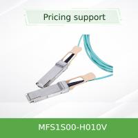 China mellanox MFS1S00-H010V 10m 200Gb/s QSFP56 Active Optical Cable  Extended Reach for Data Center Networks for sale