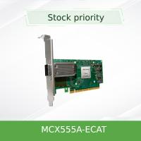 China NVIDIA MCX555A-ECAT 100Gb/s Single-Port QSFP28 InfiniBand Adapter PCIe 3.0 x16 ConnectX-5 Network Card for sale