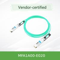 China Mellanox MFA1A00-E020 100Gb/s QSFP28 Active Optical Cable – 20m MMF AOC for InfiniBand EDR & 100GbE for sale