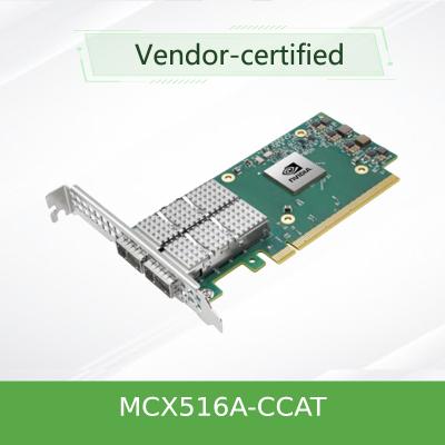 China Mellanox ConnectX-5 MCX516A-CCAT 100GbE Dual-Port QSFP28 Adapter Card for sale