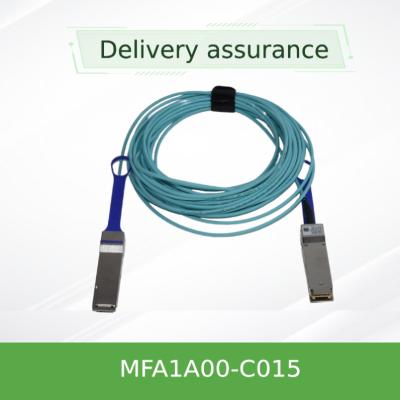 China NVIDIA MFA1A00-C015 100G QSFP28 MMF AOC 100GbE Active Optical Cable for sale