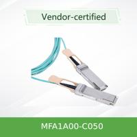 China NVIDIA MFA1A00-C050 100G QSFP28 MMF AOC 100GbE Active Optical Cable 50m for sale