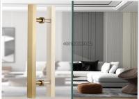 China Brushed Stainless Steel Front Door Handles SUS201 27.5in With Square Tubes for sale