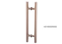 China Brushed Stainless Steel Glass Door Handles 500mm Length Strengthened for sale