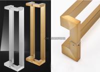 China Commercial Stainless Steel Door Pull Handles 1800mm Length Brushed Effect for sale