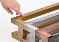 China Commercial Stainless Steel Door Pull Handles 1800mm Length Brushed Effect for sale