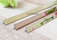 China Bright Mirror Stainless Steel Tile Trim 10mm , SUS304 T Profile Patti for sale