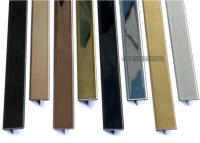China SLIM FACE STAINLESS STEEL PROFILE SECTIONS T TRIM T8 0.5MM - 1.5MM THICKNESS for sale