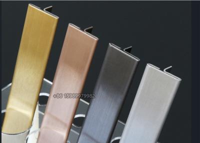 China T25 Stainless Steel T Profile SUS316 Brushed Silver For Wall Border for sale