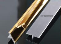 China Custom Stainless Steel Trim t molding 1mm thickness 25mm Side for sale