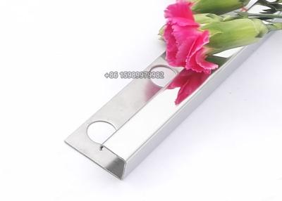 China 0.8mm Stainless Steel Outside Corner Trim , ODM Stainless Steel Tile Edge Trim for sale