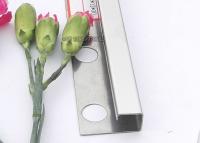 China 0.8mm Stainless Steel Outside Corner Trim , ODM Stainless Steel Tile Edge Trim for sale
