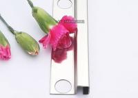 China Mirror Effect Stainless Steel Tile Trim with 8mm / 10mm square edge for sale
