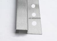 China 12mm Brushed Stainless Steel Tile Trim Counter Edge Trim Multiapplication for sale