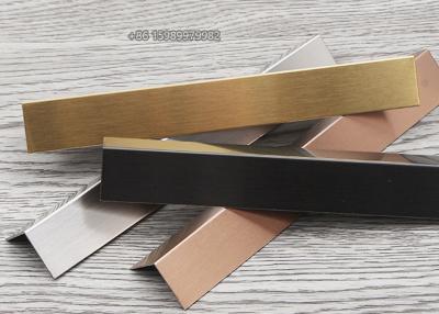 China 2.5m Stainless Steel Wall Protection , SUS304 Metal Wall Angle Corner Protectors for sale