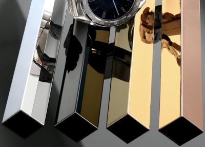 China Commercial Stainless Steel Wall Corner Guards 2x2 8K Mirror Effect for sale