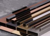 China 8k Mirror Stainless Steel U Profile , Collisionproof Flexible U Channel Moulding for sale