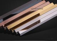 China 10x10x10 Stainless Steel U Channel Trim , 0.6mm U Shaped Trim Molding SS304 for sale