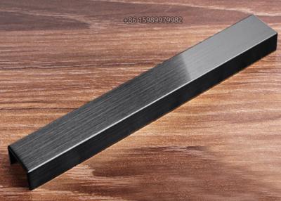 China PVD Coated Stainless Steel U Profile , SS304 U Channel Tile Trim for sale
