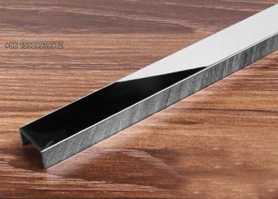 China 316 Stainless Steel U Profile Molding Multiapplication 8ft Long for sale