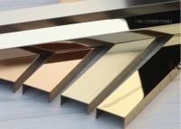 China Grooved Stainless Steel U Profile 40mm PVD Plating For Residential Projects for sale