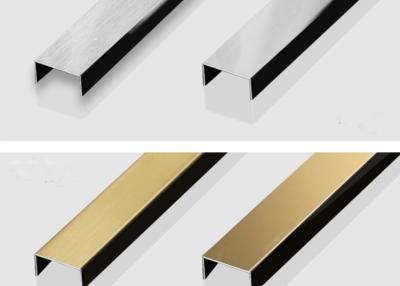 China ODM Metal U Channel Trim Profile SUS201 Decorative For Commercial Buildings for sale