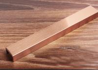China Grade 316 stainless Steel U Profile, SS U Channel Brushed Rose Gold for sale