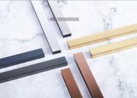 China SUS304 Metal U Channel Trim 10x5x10mm Brushed Effect Titanium Color for sale