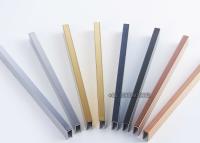 China SUS304 Metal U Channel Trim 10x5x10mm Brushed Effect Titanium Color for sale