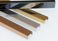 China SUS316 Stainless Steel U Channel Trim , 2mm U Channel Edging Trim for sale