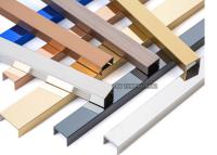 China Grooved Stainless Steel U Profile Moulding Corrosionproof For Wall Decoration for sale