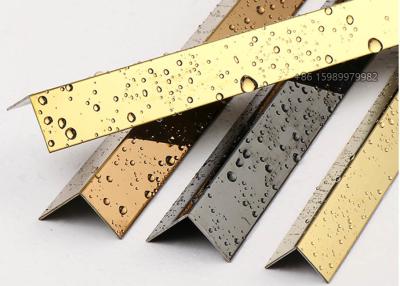 China 8K Mirror Stainless Steel Decorative Profiles Edge Guard PVD Coated for sale