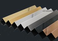 China 2.5m Stainless Steel Extrusion Profiles , 2x2 Stainless Steel Corner Guards for sale