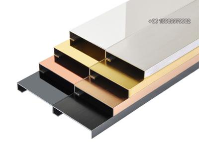 China SUS304 Stainless Steel Decorative Profile Base Molding 6cm Height for sale