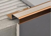 China Brushed Stainless Steel Stair Nosing Skiddingproof 15mm For Concrete Steps for sale