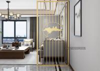 China SUS201 Laser Cut Decorative Metal Panels , 4ft Metal Room Divider Panels for sale