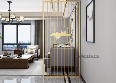 China SUS201 Laser Cut Decorative Metal Panels , 4ft Metal Room Divider Panels for sale