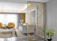 China Wearproof Stainless Steel Room Divider Embossed For Living Room for sale