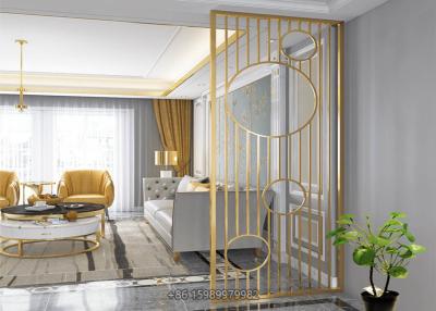 China Wearproof Stainless Steel Room Divider Embossed For Living Room for sale