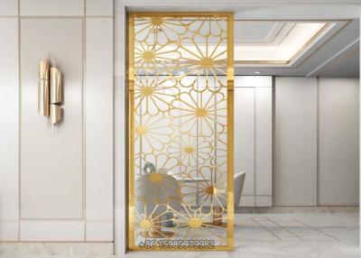 China Laser Cut Decorative Metal Room Dividers Screens SUS304 Material for sale