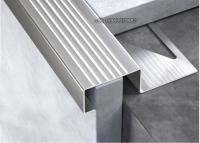 China 8k Mirror Stainless Steel Stair Nosing Deteriorated 12mm Height for sale