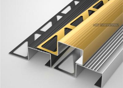 China Brushed Stainless Steel Stair Nosing OEM Available Multifunctional 0.6mm for sale