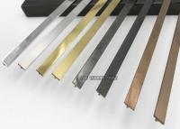 China 6mm 8mm 10mm Solid Stainless Steel T Profile Brushed Mirror Rose Gold for sale