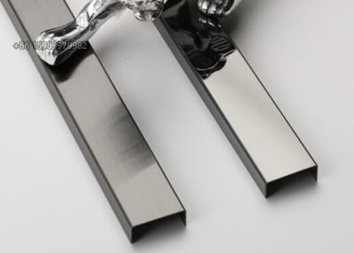 China 8 Feet 10 Feet Stainless Steel U Profile Mirror Black 20X20X20Mm for sale