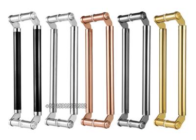 China Mirror Effect Stainless Steel Glass Door Handle 500mm Length for sale