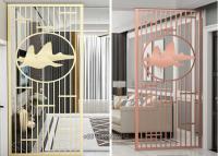 China 4 Feet 201 Stainless Steel Room Divider For Entrance Door Partition for sale