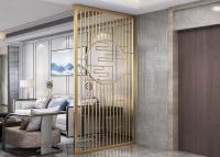 China 8 Feet 316 Stainless Steel Decorative Screen For Hotel Restaurant for sale
