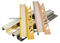 China 0.6mm 304 Stainless Steel Stair Nosing Step Edging Profiles Matt Silver Gold for sale